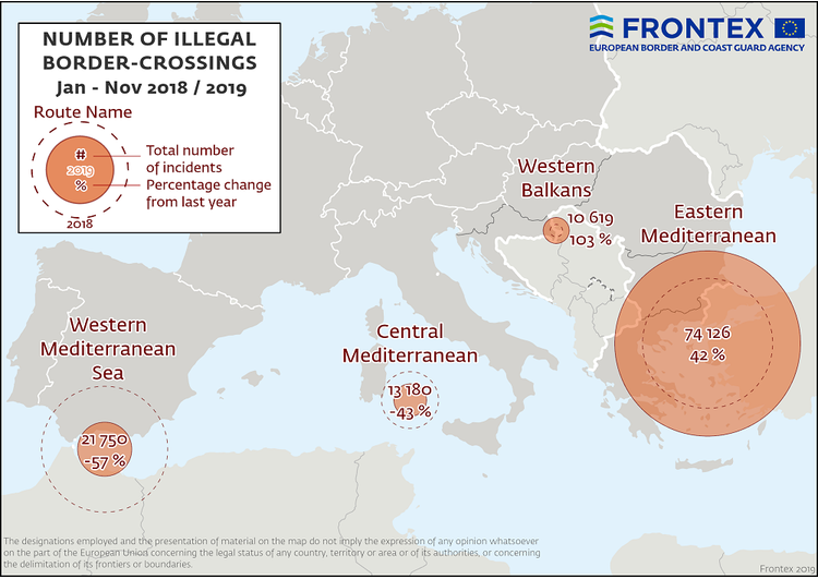 Frontex: Fluctuating trends for migrant arrivals to Europe - InfoMigrants
