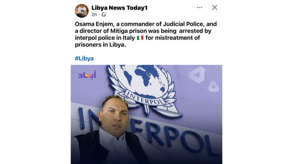 Italy releases Libyan jailer Najim two days after arrest - InfoMigrants