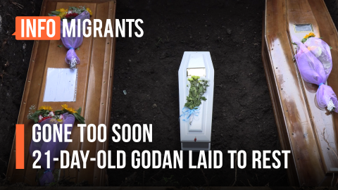 Gone too soon: 21-day-old Godan laid to rest - InfoMigrants